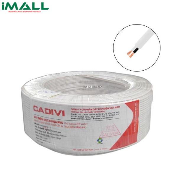 Dây điện đôi Cadivi VCmd 2×2.5 mm2 (Trắng) – 0.6/1KV