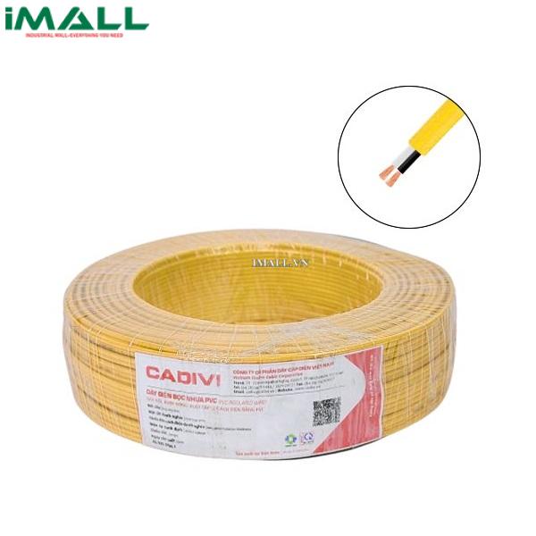 Dây điện đôi Cadivi VCmd 2×1 mm2 (Vàng) – 0.6/1KV