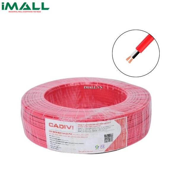 Dây điện đơn mềm Cadivi VCm-0.5 mm2 (Đỏ) – 300/500V